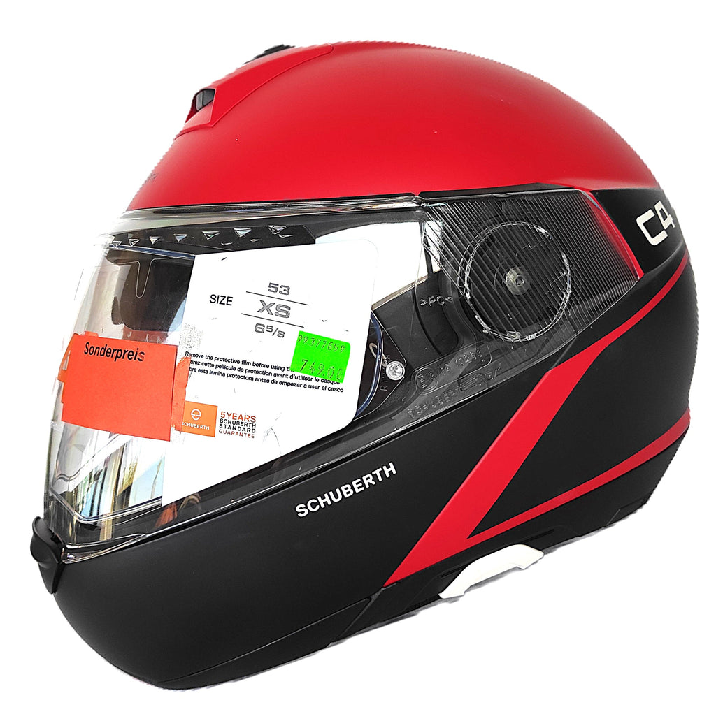 Schuberth C4 Spark Red Motorrad Klapphelm Rot Gr. XS – biker-zone-com