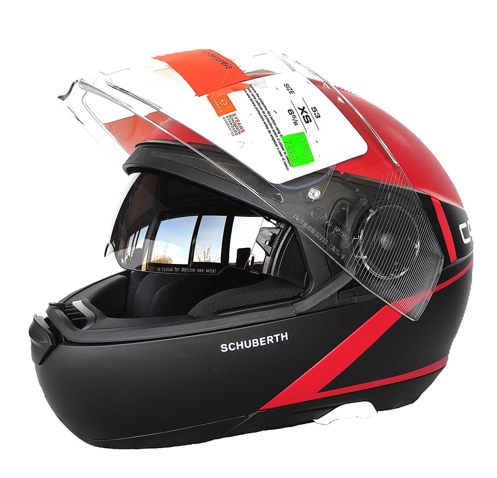 Schuberth C4 Spark Red Motorrad Klapphelm Rot Gr. XS – biker-zone-com